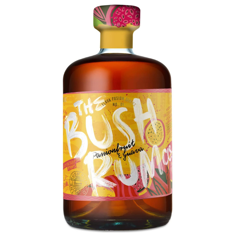 Bush Rum Passionfruit & Guava Spiced Rum 37,5% 0,7 LITER (GLUTÉNMENTES ...